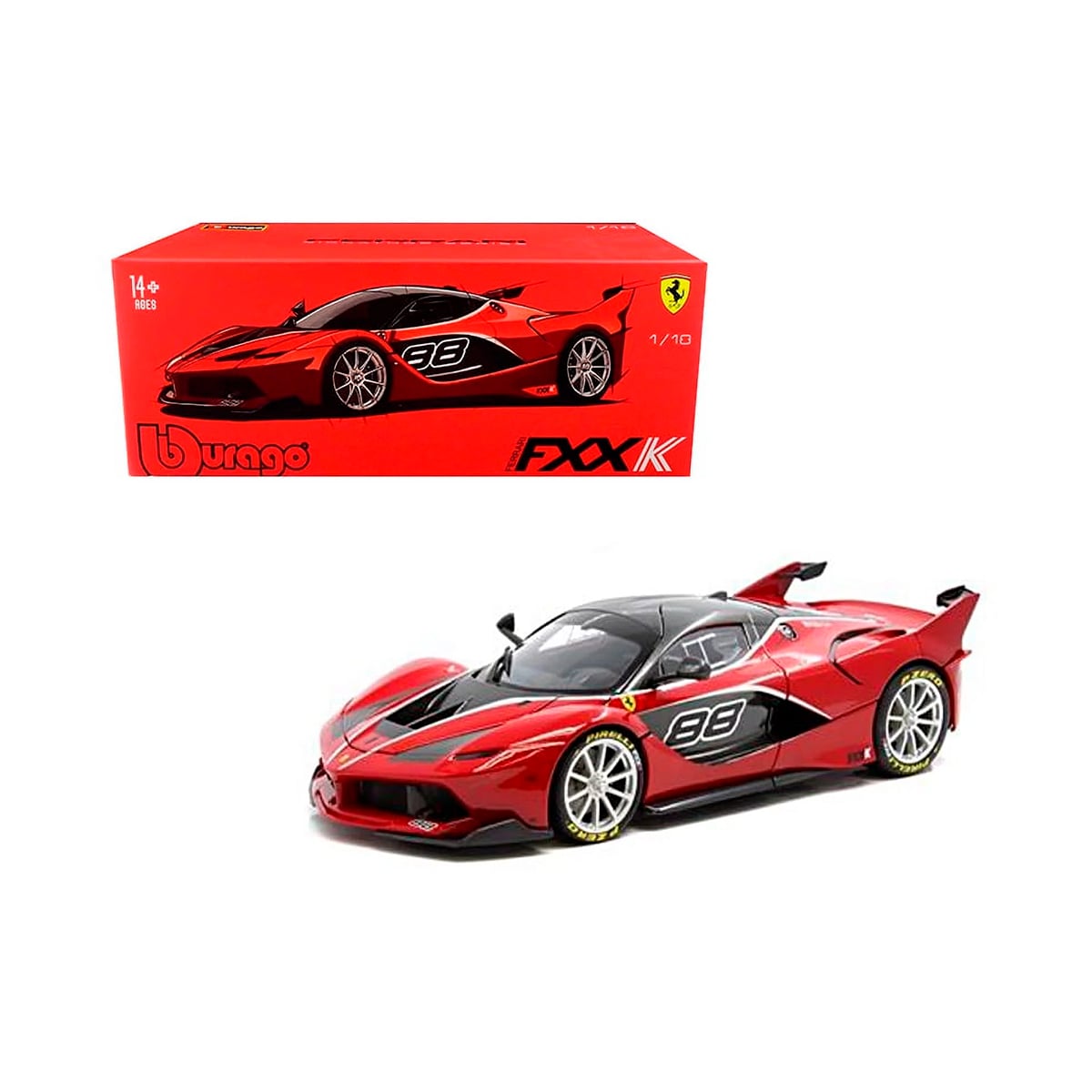 Ferrari FXX K Carreras 88 Racing Burago Escala 1/43 | Motoredge México ...