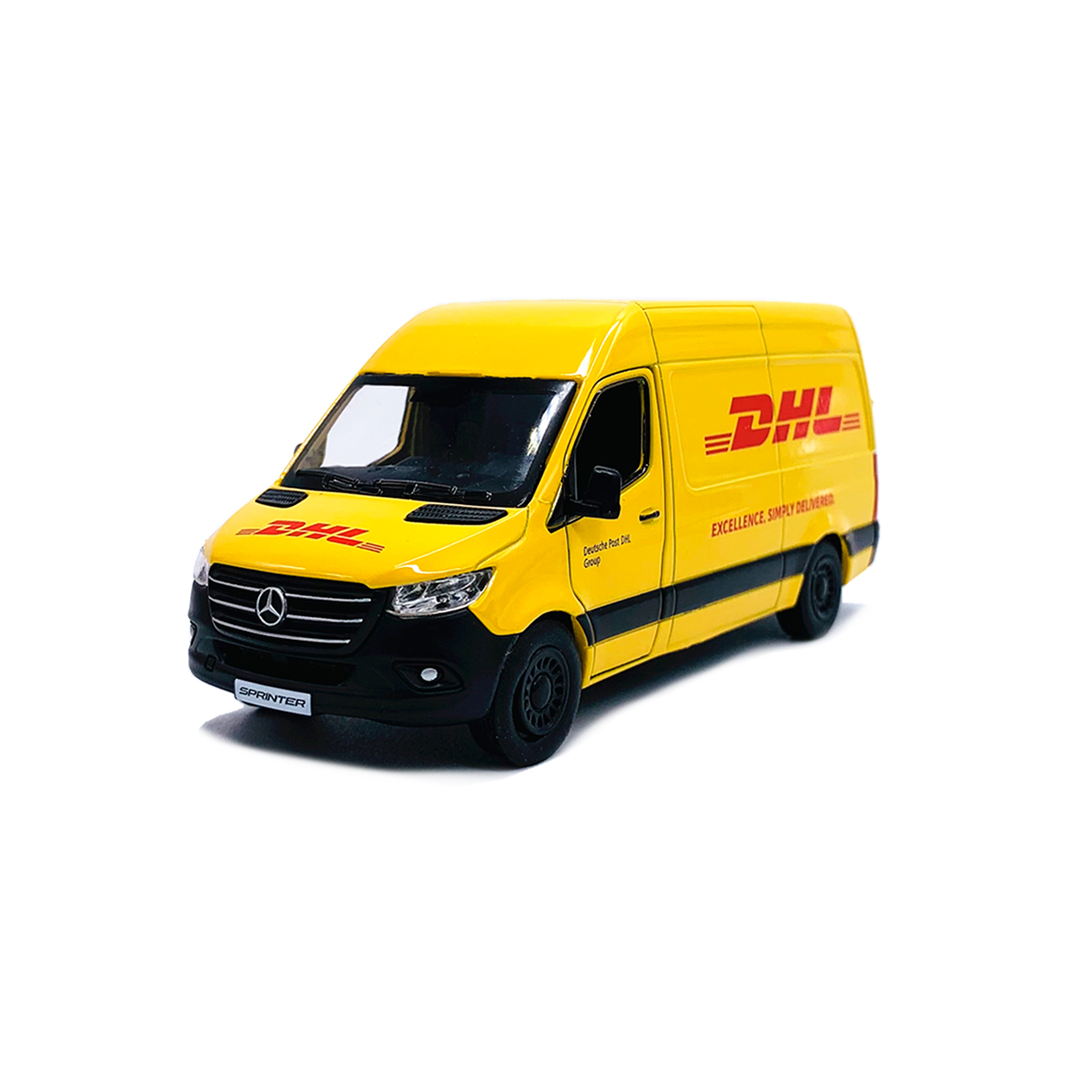 Mercedes Benz Sprinter DHL Van 2020 Kinsmart Escala 1/48 | Motoredge ...