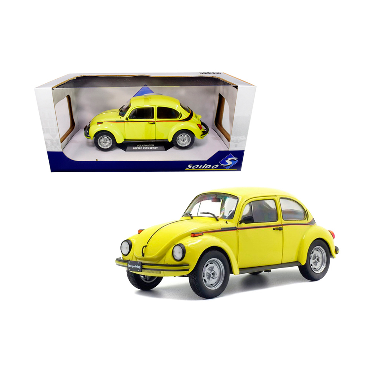 Volkswagen Vocho Beetle 1303 Sport Amarillo Escala 1/18 Solido ...