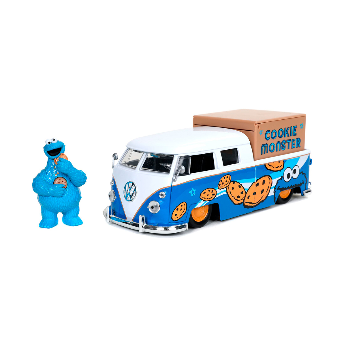 VW Combi Cookie Monster Come Galletas Jada Escala 1/24 | Motoredge ...