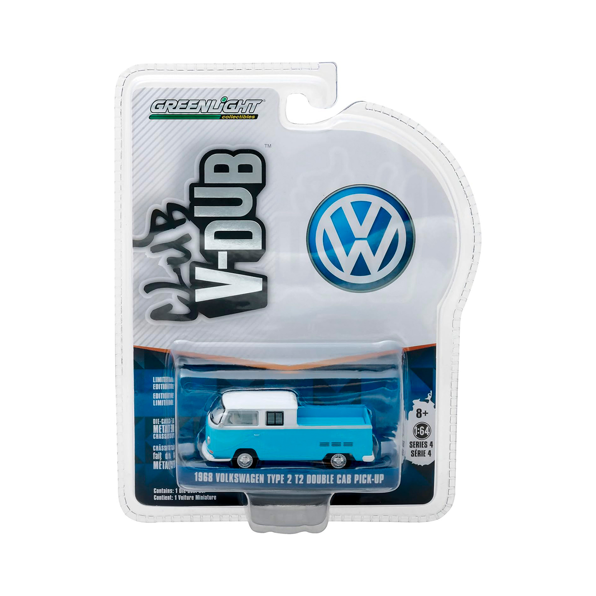 Volkswagen Combi Pickup Type 2 1968 VDUB Greenlight 1/64 BL | Motoredge ...