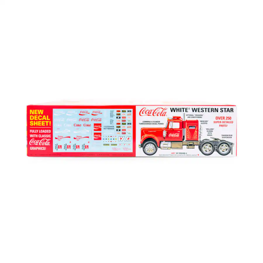 Trailer Western Star Coca Cola Tracto Armable AMT Escala 1/25 | Motoredge