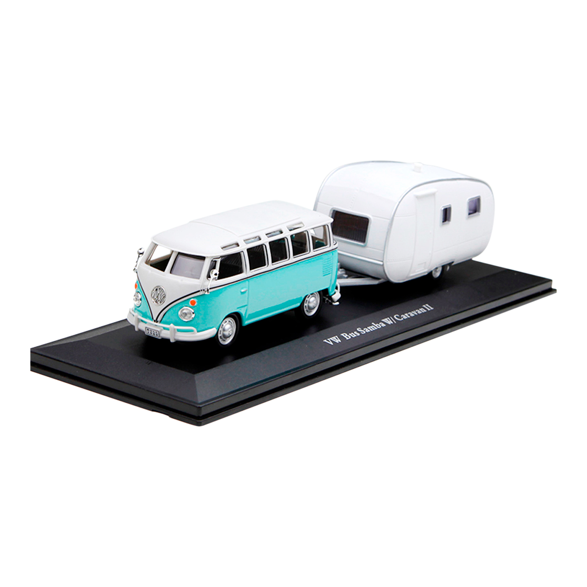 VW Combi Bus Samba Caravan Con Remolque Cararama Escala 1/43 ...