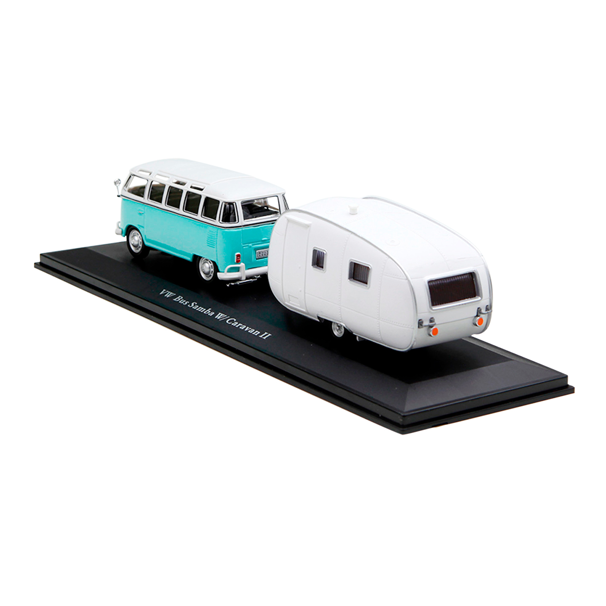VW Combi Bus Samba Caravan Con Remolque Cararama Escala 1/43 ...