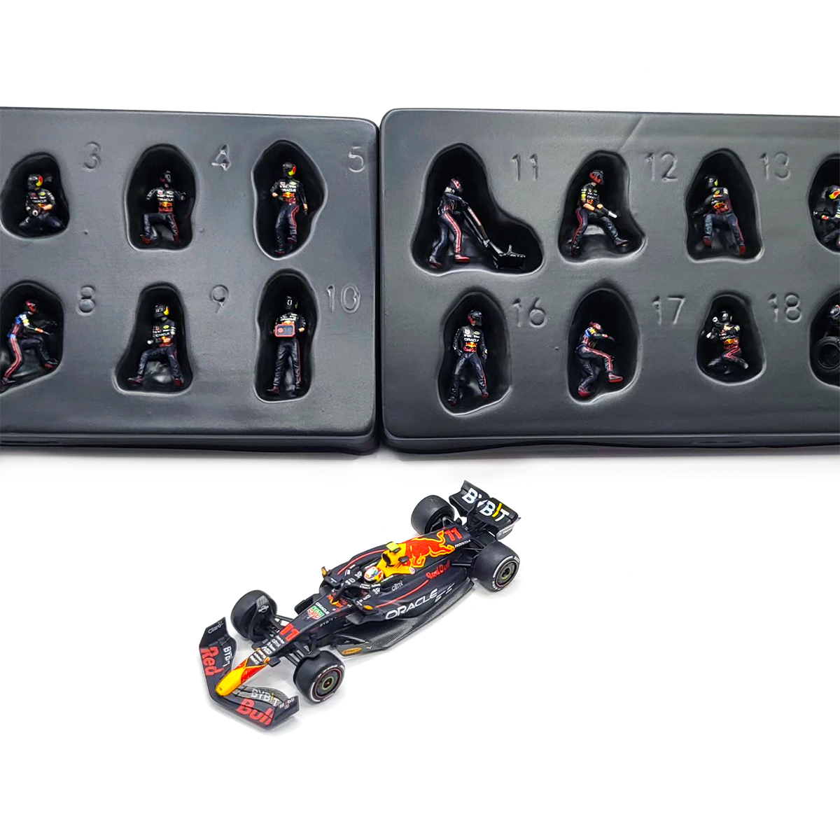 Sergio Checo Perez Pits Diorama Red Bull Racing Mini GT 1/64 ...