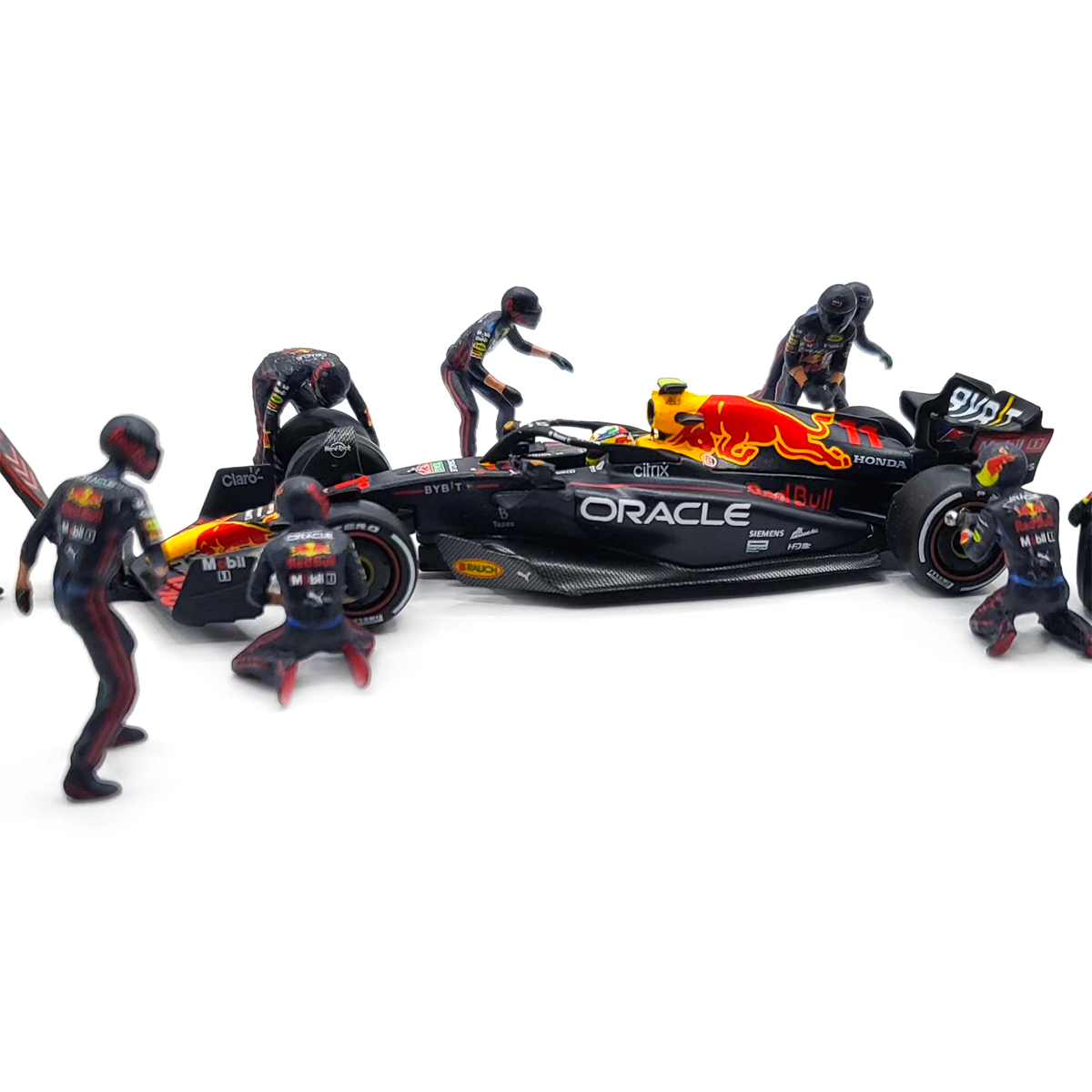 Sergio Checo Perez Pits Diorama Red Bull Racing Mini GT 1/64 ...