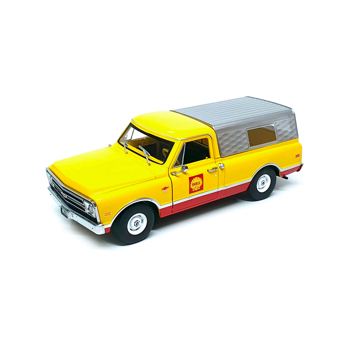 Chevrolet C10 1968 Con Camper Shell Greenlight Escala 1/24 | Motoredge ...