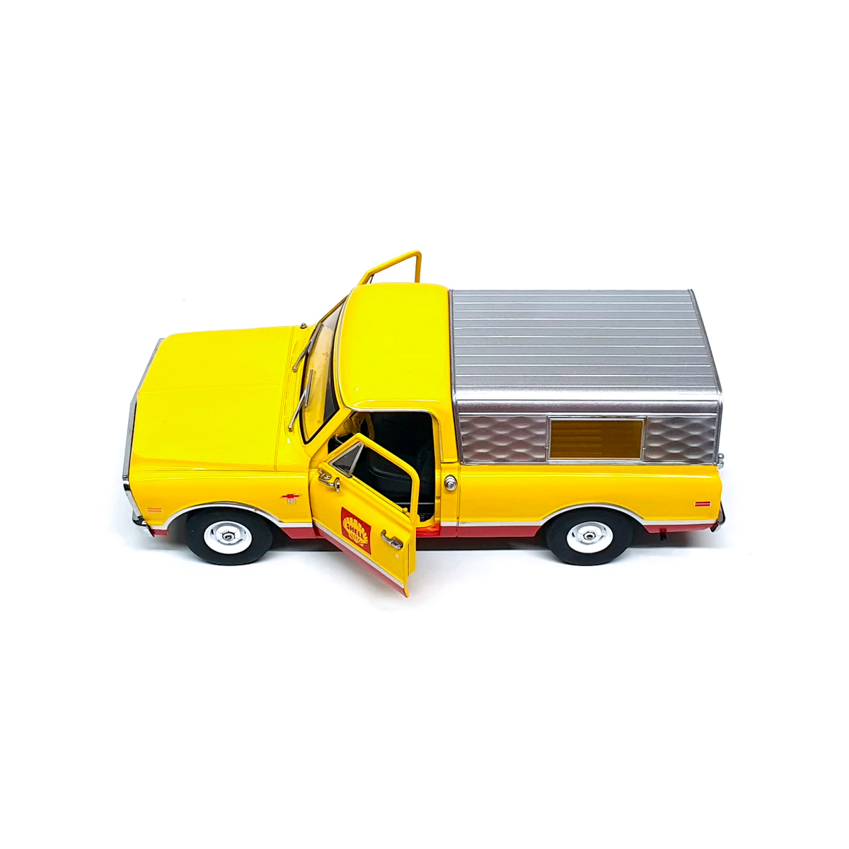 Chevrolet C10 1968 Con Camper Shell Greenlight Escala 1/24 | Motoredge ...