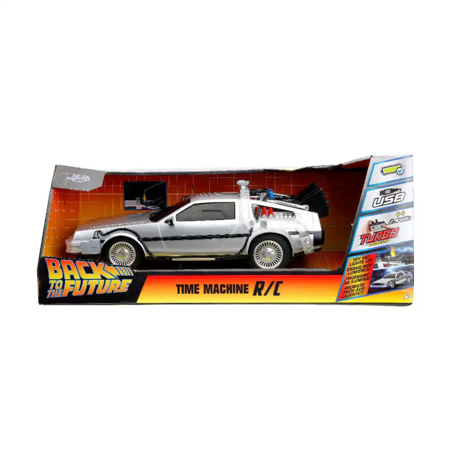 Delorean Volver Al Futuro Turbo RC Con Luz Jada Escala 1/16 | Motoredge